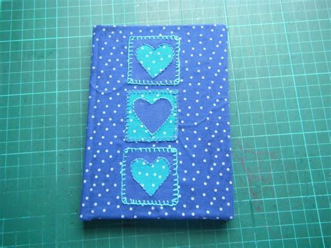 Fabric Covered Notebook · How To Make A Fabric Book Cover · Sewing On