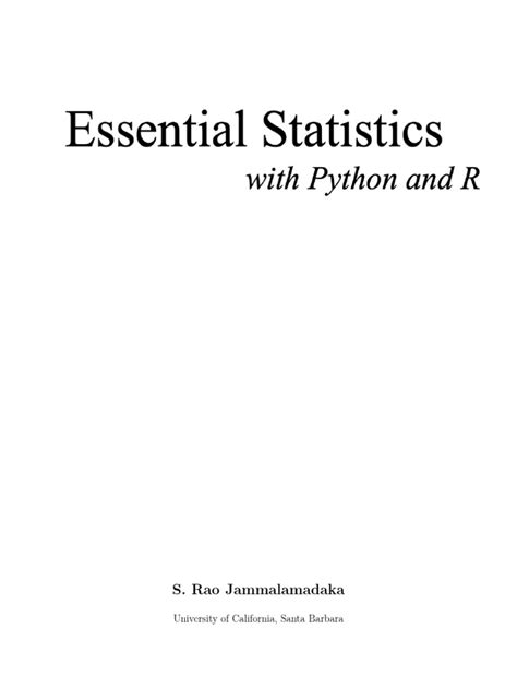 Essentials Of Statistics Pdf Level Of Measurement Statistics