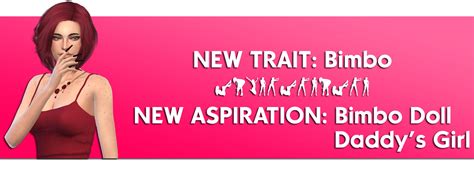 Sims 4 Taichs Bimbofication Mod Bimbo Aspiration Trait Other