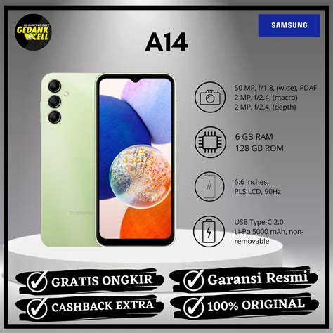 Jual SAMSUNG A14 5G NEW RESMI Shopee Indonesia