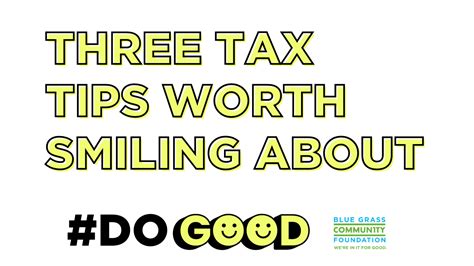 Three Tax Tips Worth Smiling About