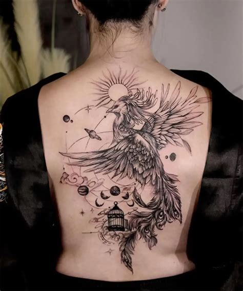 110 Stunning Phoenix Tattoos And Meanings Back Tattoo Women Phoenix