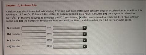 Solved Chapter 10 Problem 014 A Disk Rotates About Its
