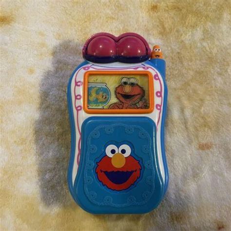 Elmos World Talking Toy Flip Cell Phone Works Sesame Street Mattel 2002