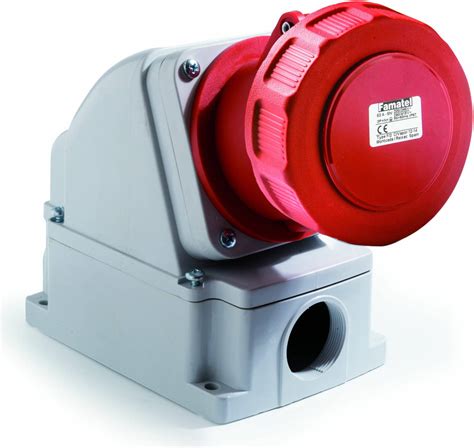 Famatel Wall Socket 63a 400v 3pe Ip67 Allen Terminals Fam24394 Buy