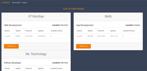 Github Dhanshree019vit Internship Portal