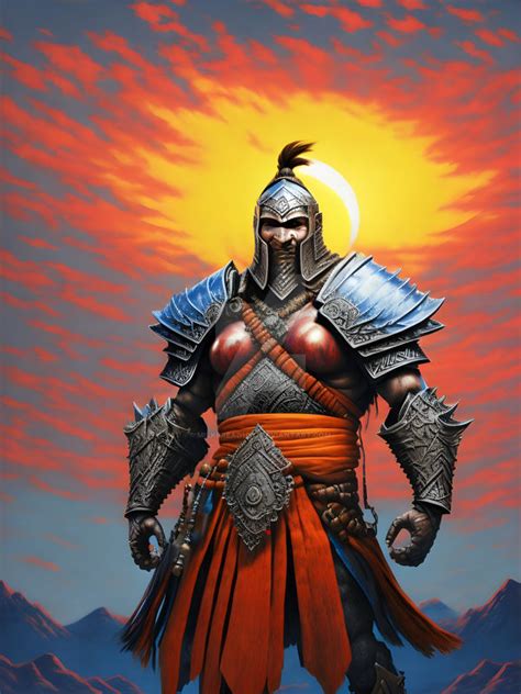Character Mighty Warrior Vibrant By Milkbread1902 On Deviantart