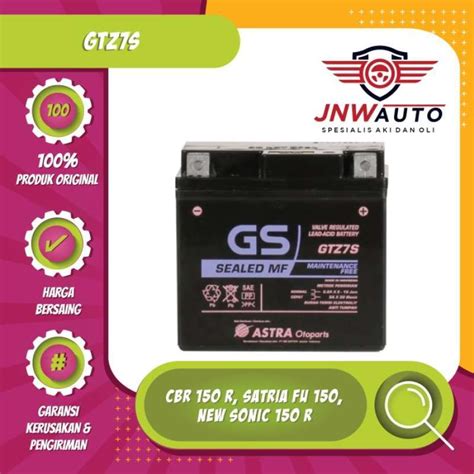 Promo Aki Motor Gs Astra Mf Gtz7S Gtz 7S Cbr 150 Satria Fu 150 Sonic