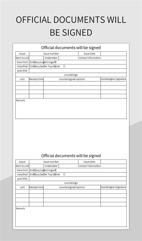 Official Document Template At Eileen Towner Blog