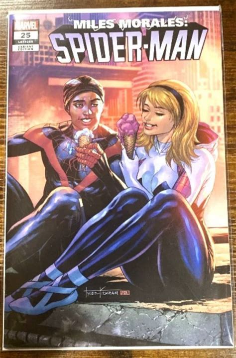Miles Morales Spider Man 25 Nm Tyler Kirkham Variant Cover Ice Sweet