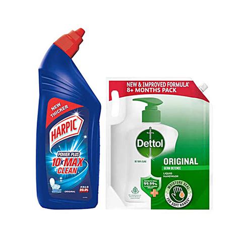 Buy Bb Combo Harpic Toilet Cleaner Liquid Original1l Dettol Liquid