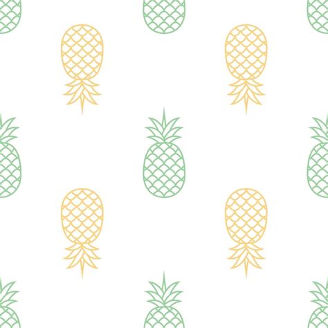 Premium Vector Seamless Pineapple Pattern