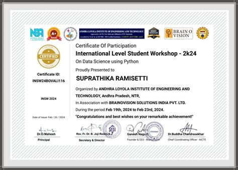 Suprathika Ramisetti On Linkedin Datascience Python Brainovision