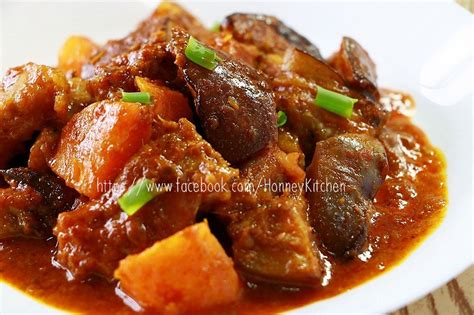 咖喱茄子豬扒食譜、做法 Honneykitchen的cook1cook食譜分享