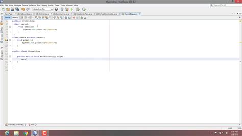 How To Create Overriding Polymorphism Project In Java Youtube