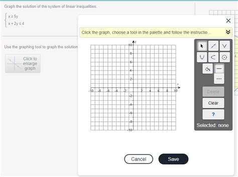 Solved Graph The Solution Of The System Of Linear Chegg