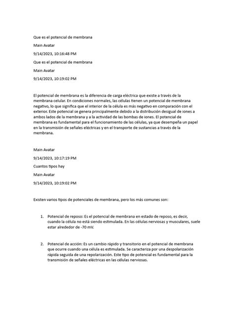 Potencial De Membrana Descargar Gratis Pdf Potencial De Membrana