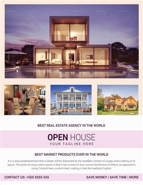 Free Open House Flyer Template Word