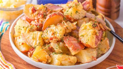 Slow Cooker Cheesy Ranch Bacon Potatoes Xoxobella