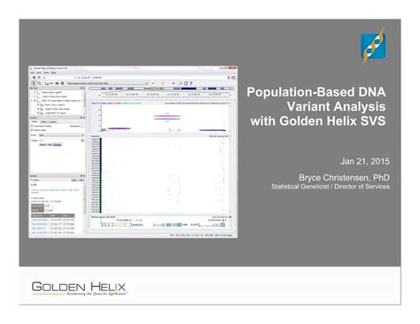 Population Based Dna Variant Analysis Pdf
