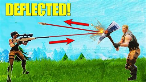 Deflecting A Sniper Bullet Fortnite Youtube