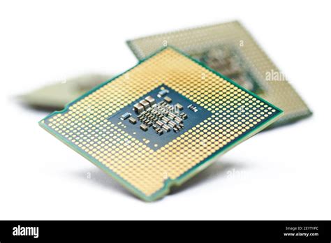 Cpu Central Processor Unit Isolated Background Bunch Of Main