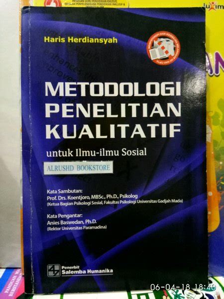 Jual Buku Original METODOLOGI PENELITIAN KUALITATIF Untuk Ilmu Ilmu