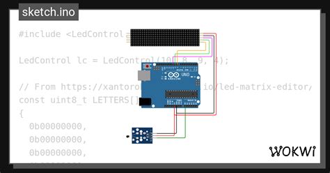 Max 7219 Temp Display Wokwi Arduino And Esp32 Simulator