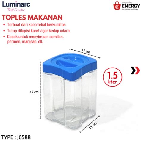 LUMINARC TOPLES KACA 1 5 LITER Energy Bali