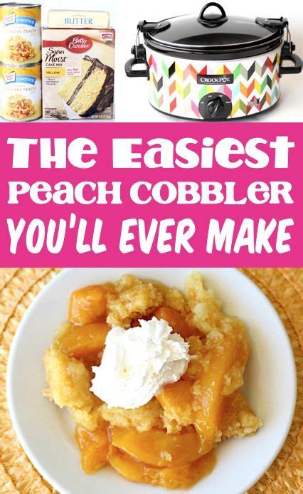 Crockpot Peach Dump Cake Recipe Just 3 Ingredients Artofit
