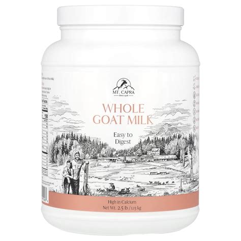 Mt Capra Whole Goat Milk 25 Lb 113 Kg