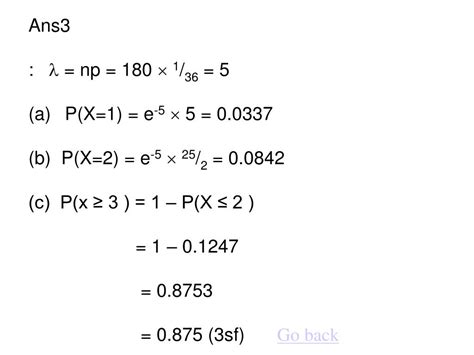 Ppt Poisson Approximation To A Binomial Distribution Powerpoint Presentation Id
