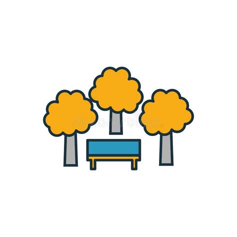 Public Park Outline Icon Thin Style Design From City Elements Icons Collection Pixel Perfect
