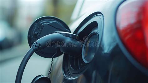 Close Up Of Electric Vehicle Battery Charging Indicator In A Modern Ev