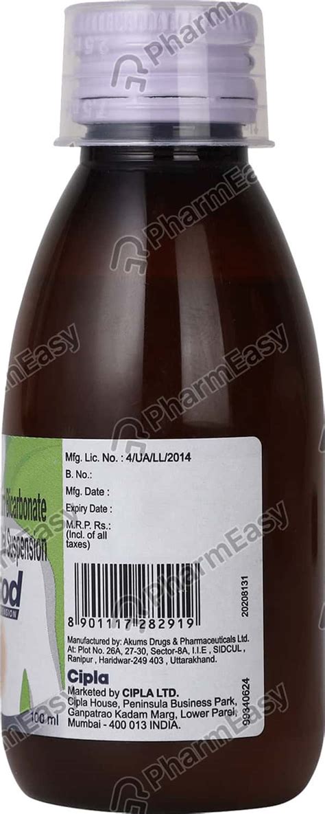 Buy Algisod Peppermint Flavour Bottle Of 100ml Suspension Online At