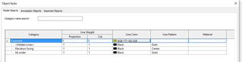 Solved Casework Projection Line Style In Elevation Autodesk Community