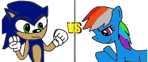 Sonic Vs Rainbow Dash By Supertails900 On Deviantart