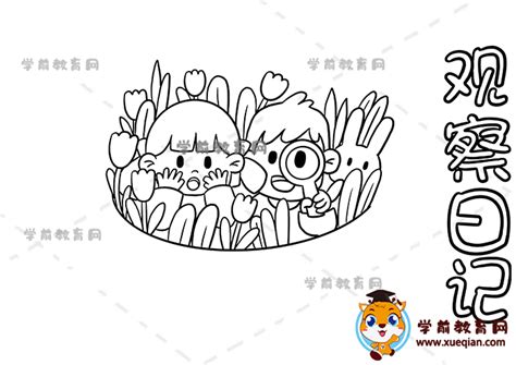 观察日记手抄报如何画简单又创意，观察日记手抄报模板绘画步骤 学前教育网