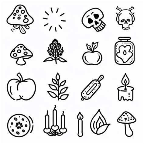 line art vector icon set premium ai generated image