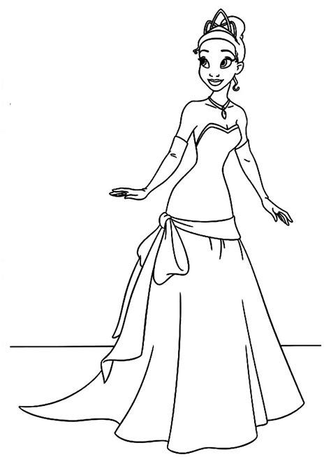 Tiana Coloring Pages At Getcolorings Com Free Printable Colorings Pages To Print And Color