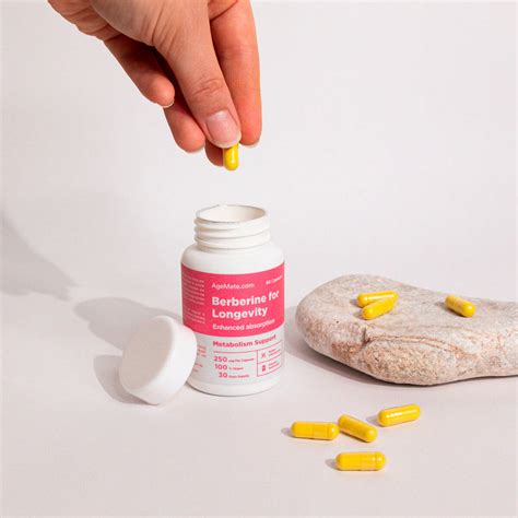 Pure Berberine Capsules 60 X 250mg Agemate