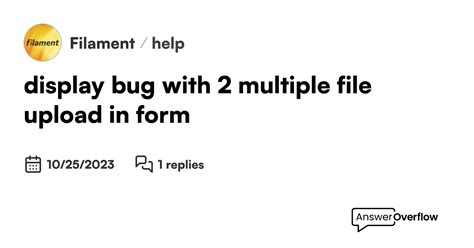 Display Bug With 2 Multiple File Upload In Form Filament
