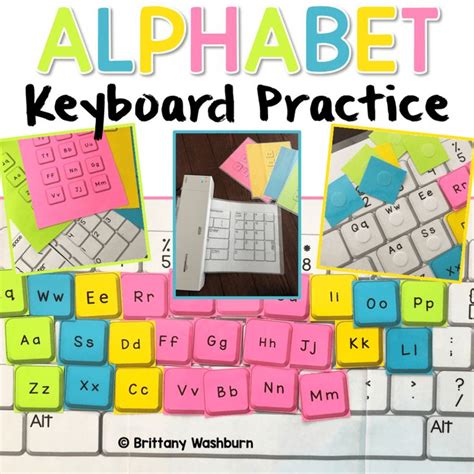 alphabet keyboard practice computer lab lessons printable activities