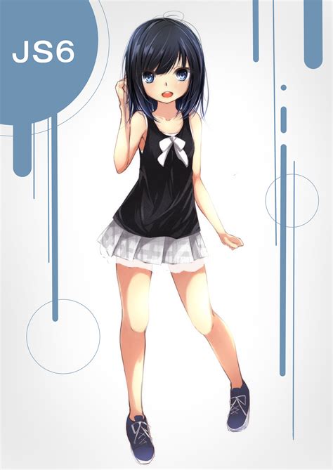 Safebooru 1girl D Absurdres Adjusting Hair Arm At Side Armpit Peek