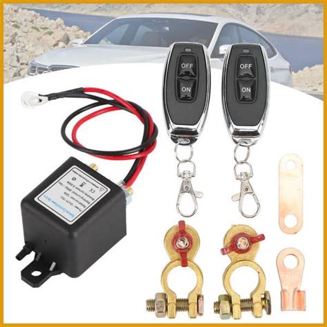 Car Battery Disconnect Switch Power Cut Off Kill Switch With Remote Control Copper Terminal For