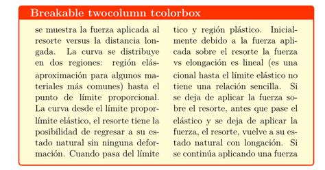 Two Column How To Make A Twocolumn Breakable Colored Environment In