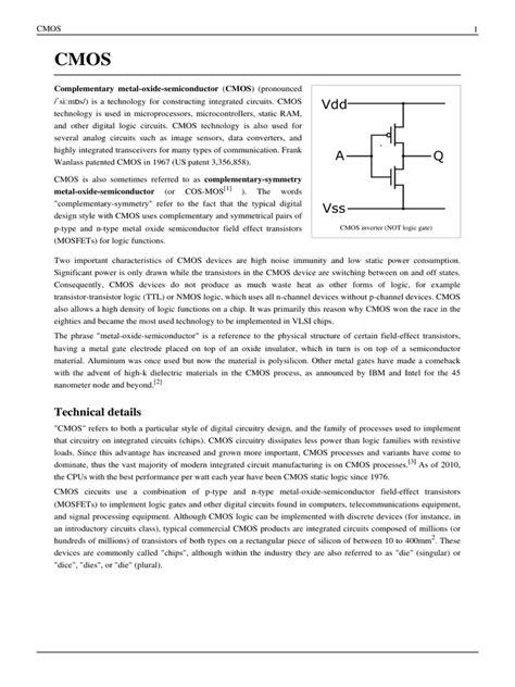 Cmos Pdf Cmos Mosfet
