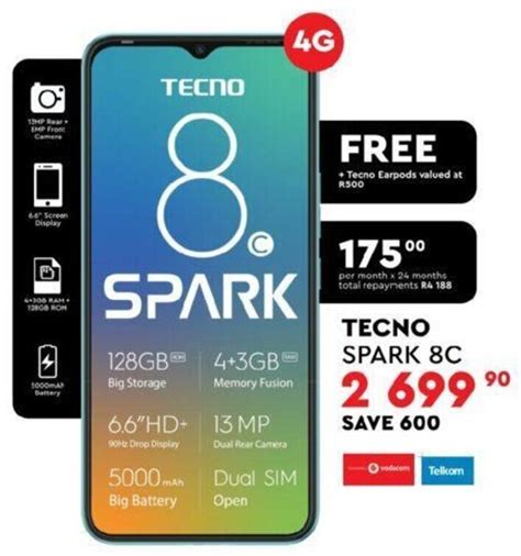 Tecno Spark 8C Offer At Edgars