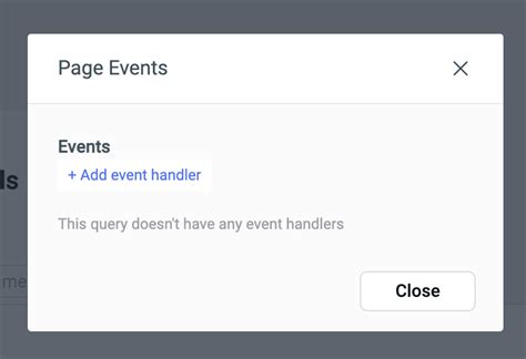 Typo In Event Handler Screen In Page Menu · Issue 5893 · Tooljet