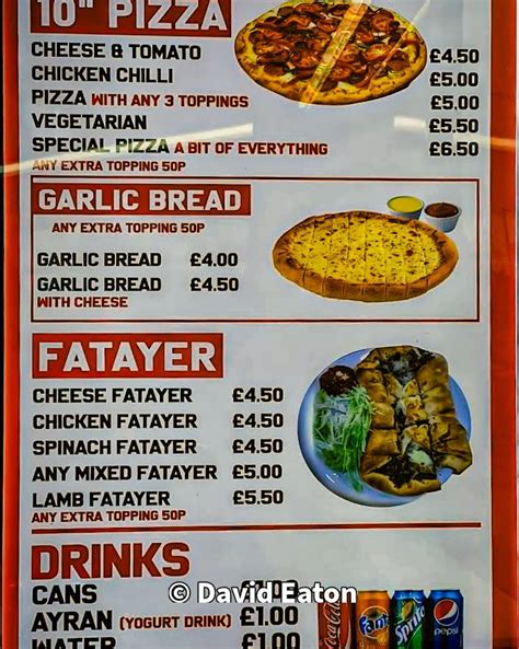Menu At Levenshulme Bakery Manchester 842 Stockport Rd